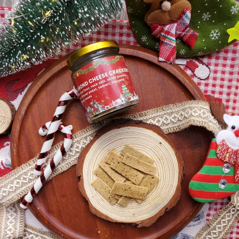 Almond Cheese Crackers (100g) - JV Vegan